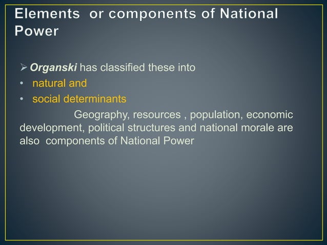 National power (1) | PPTX | Politics