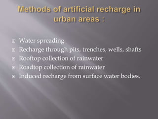 Ground Water Recharge | PPTX