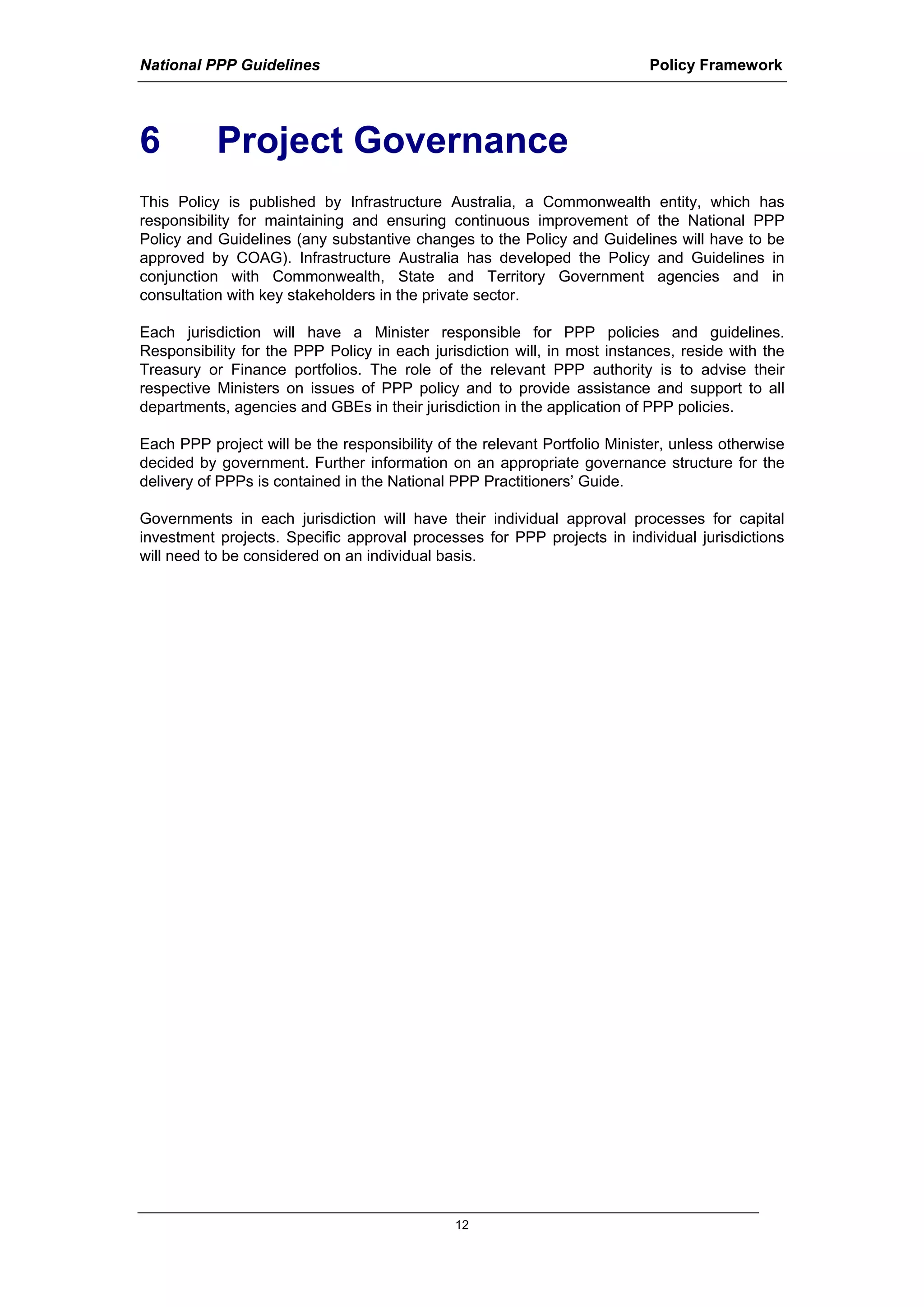 National ppp policy_framework_australia | PDF