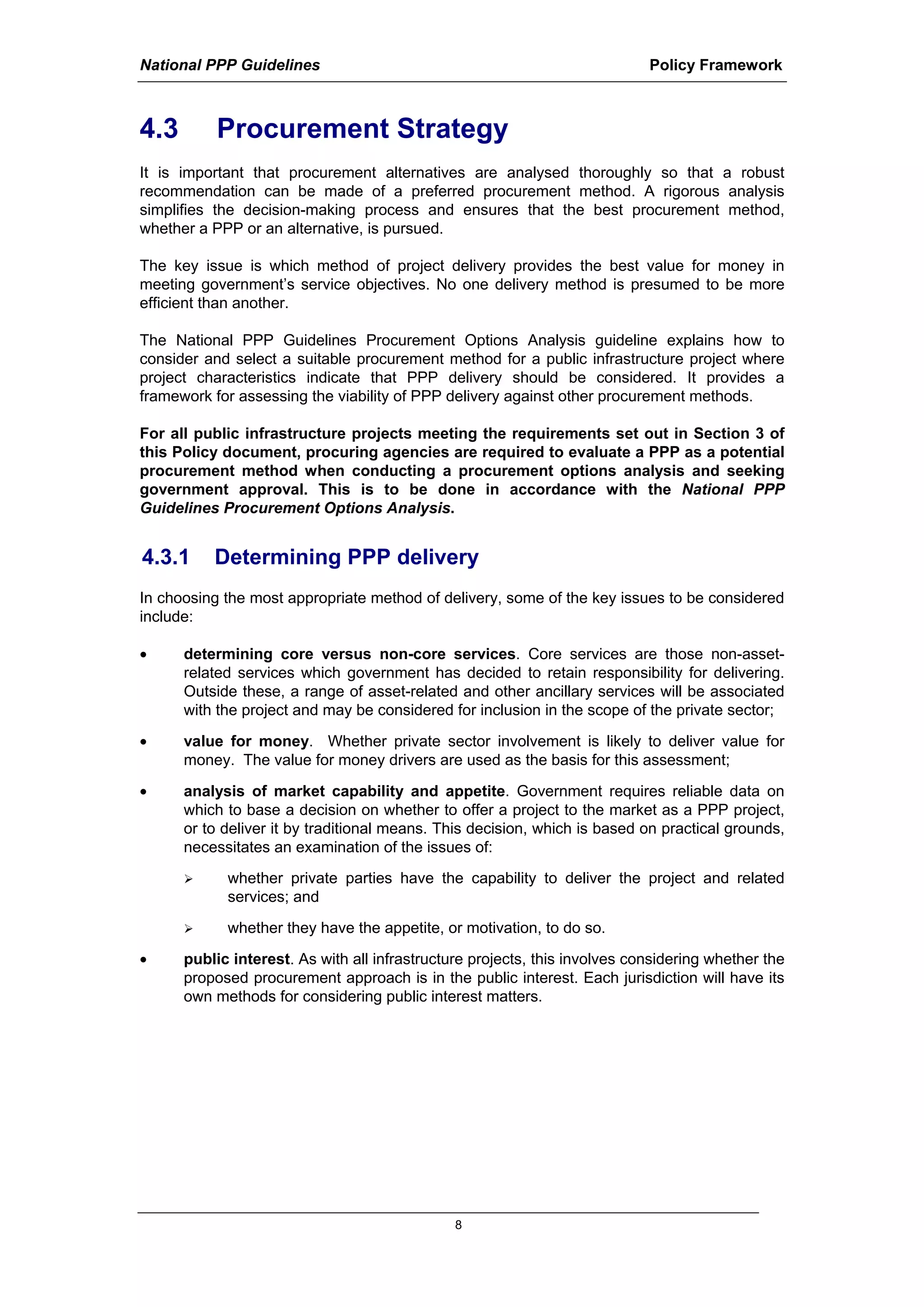 National ppp policy_framework_australia | PDF