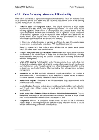 National ppp policy_framework_australia | PDF