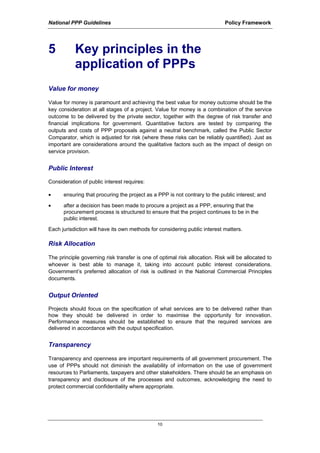 National ppp policy_framework_australia | PDF