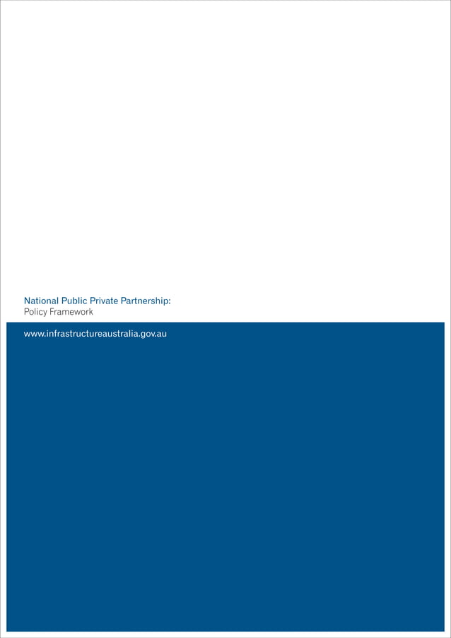 National ppp policy_framework_australia | PDF | Business | Business and ...