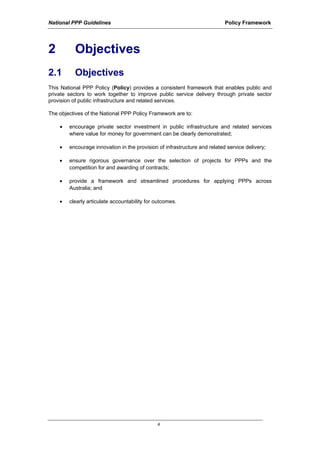 National ppp policy_framework_australia | PDF