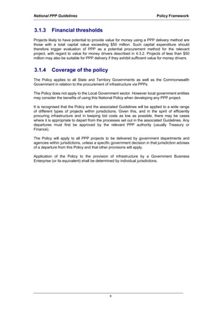 National ppp policy_framework_australia | PDF