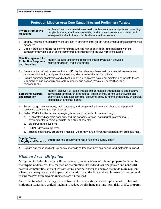 National Preparedness Goals 2015 2nd edition