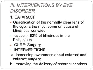 National prevention of blindness program | PPTX