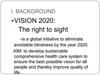 National prevention of blindness program | PPTX