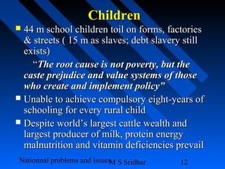 National problems and issues | PPT