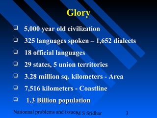 National problems and issues | PPT