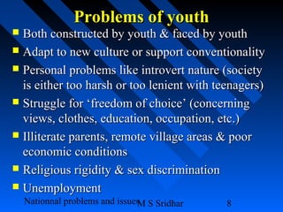 National problems and issues | PPT