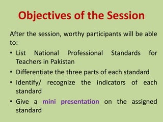 National Professional Standards for Teachers in Pakistan.pptx