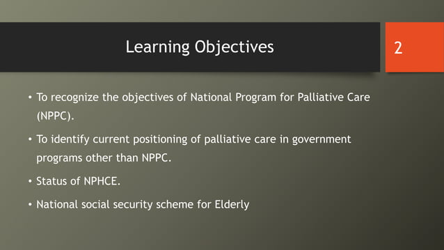 National Prog_NPPC & NPHCE.pptx | Eldercare | Family and Relationships