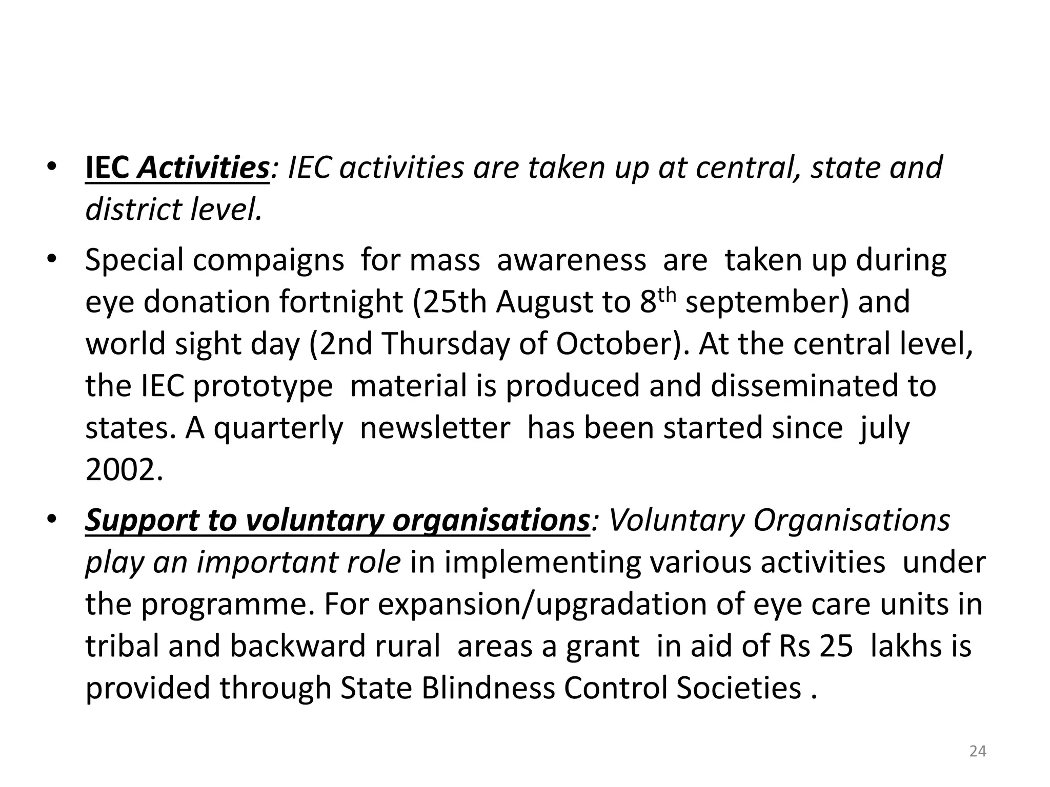National programme for control of blindness | PPTX