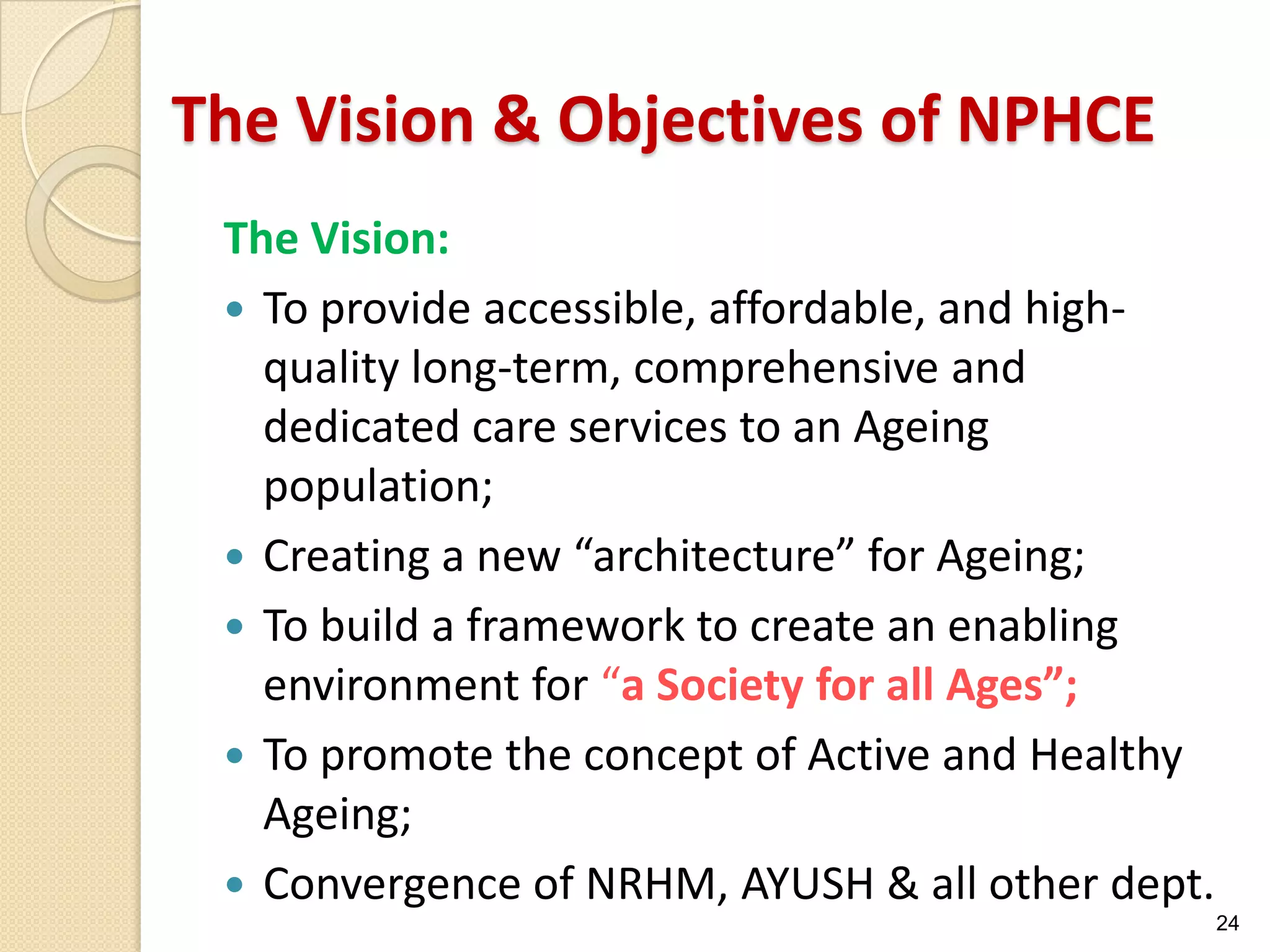 National programme for elderly final | PPTX