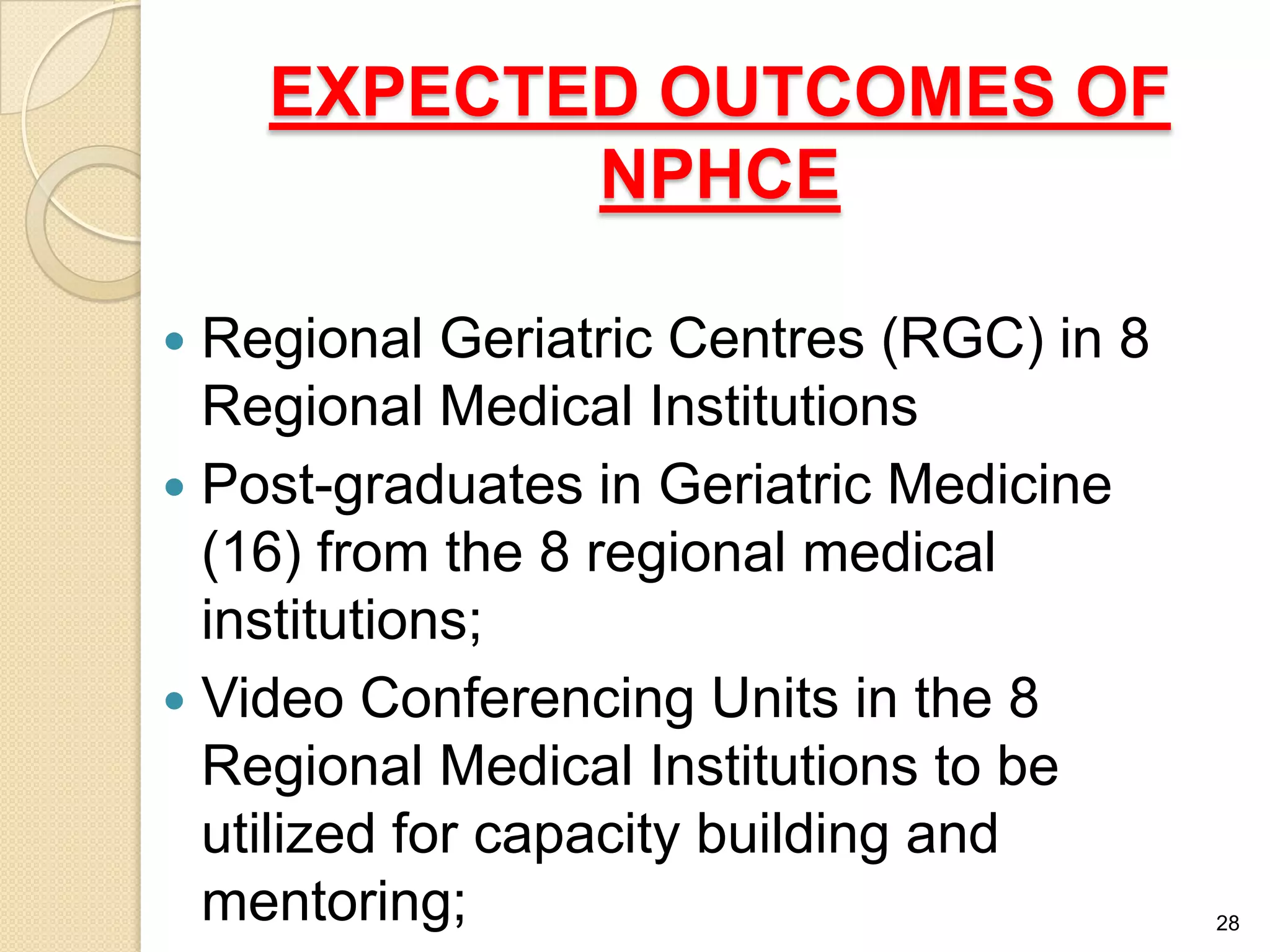 National programme for elderly final | PPTX