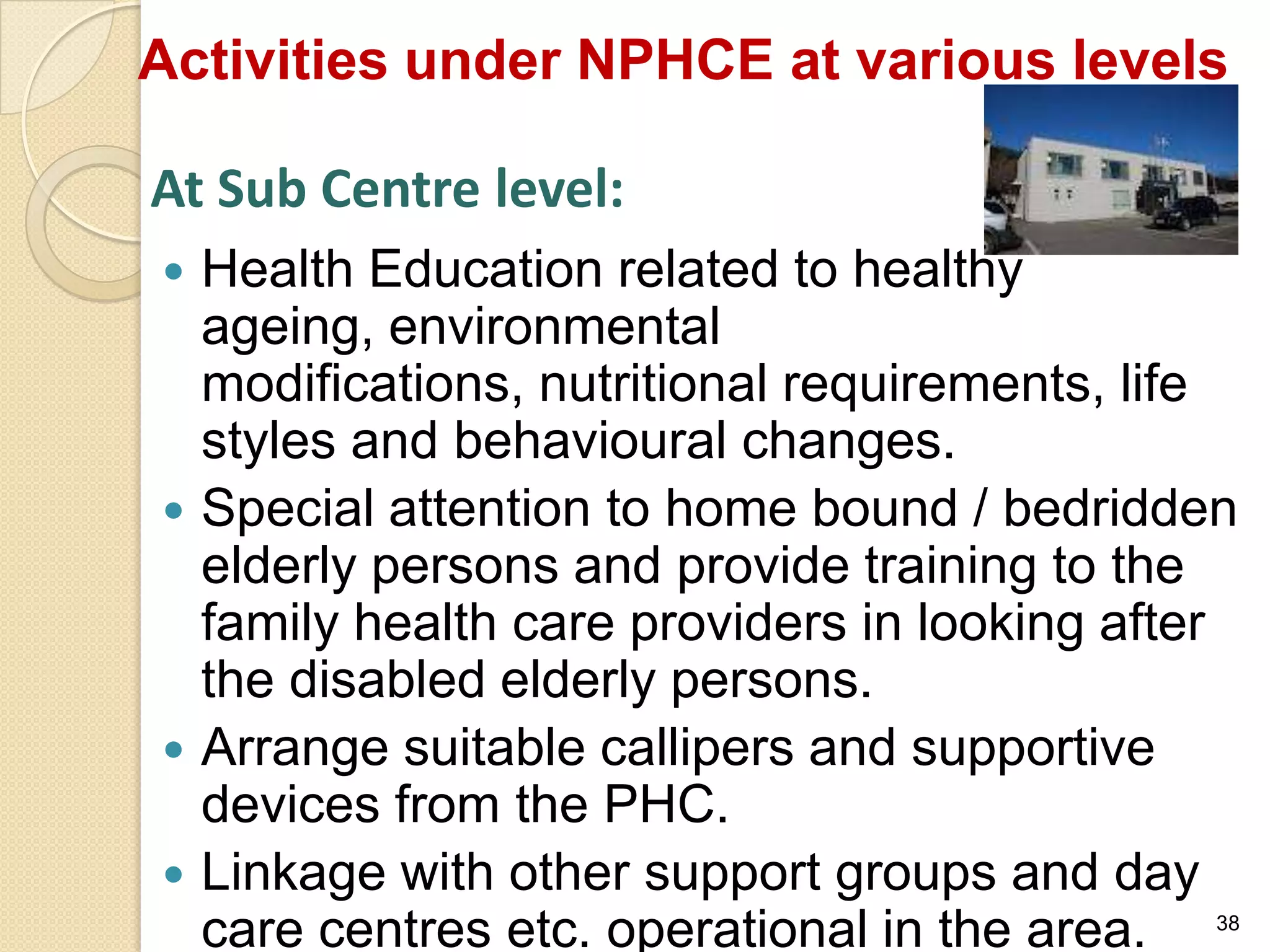 National programme for elderly final | PPTX