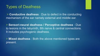 National programme for prevention and control of Deafness | PPTX