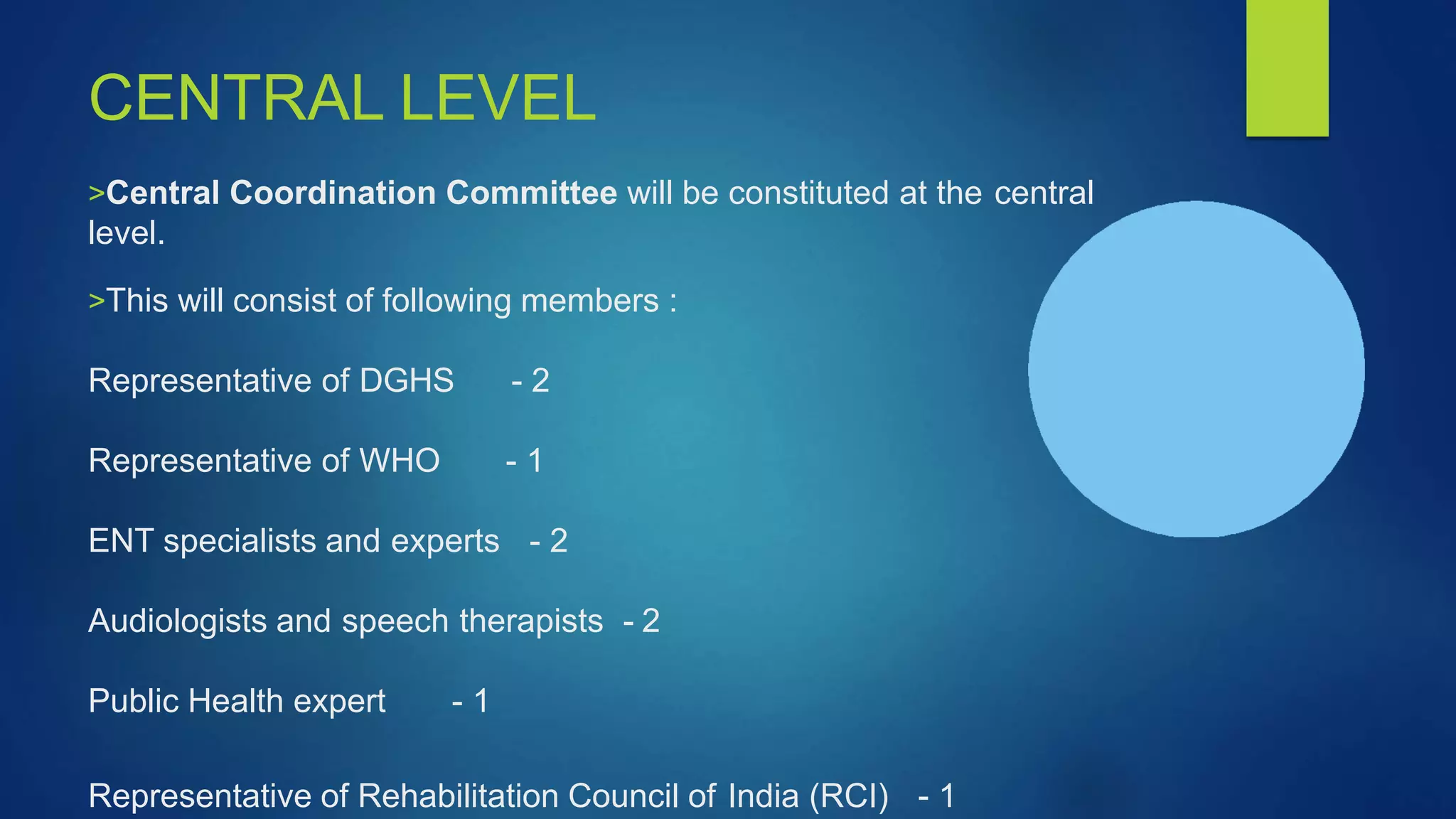 National programme for prevention and control of deafness - NPPCD | PPTX