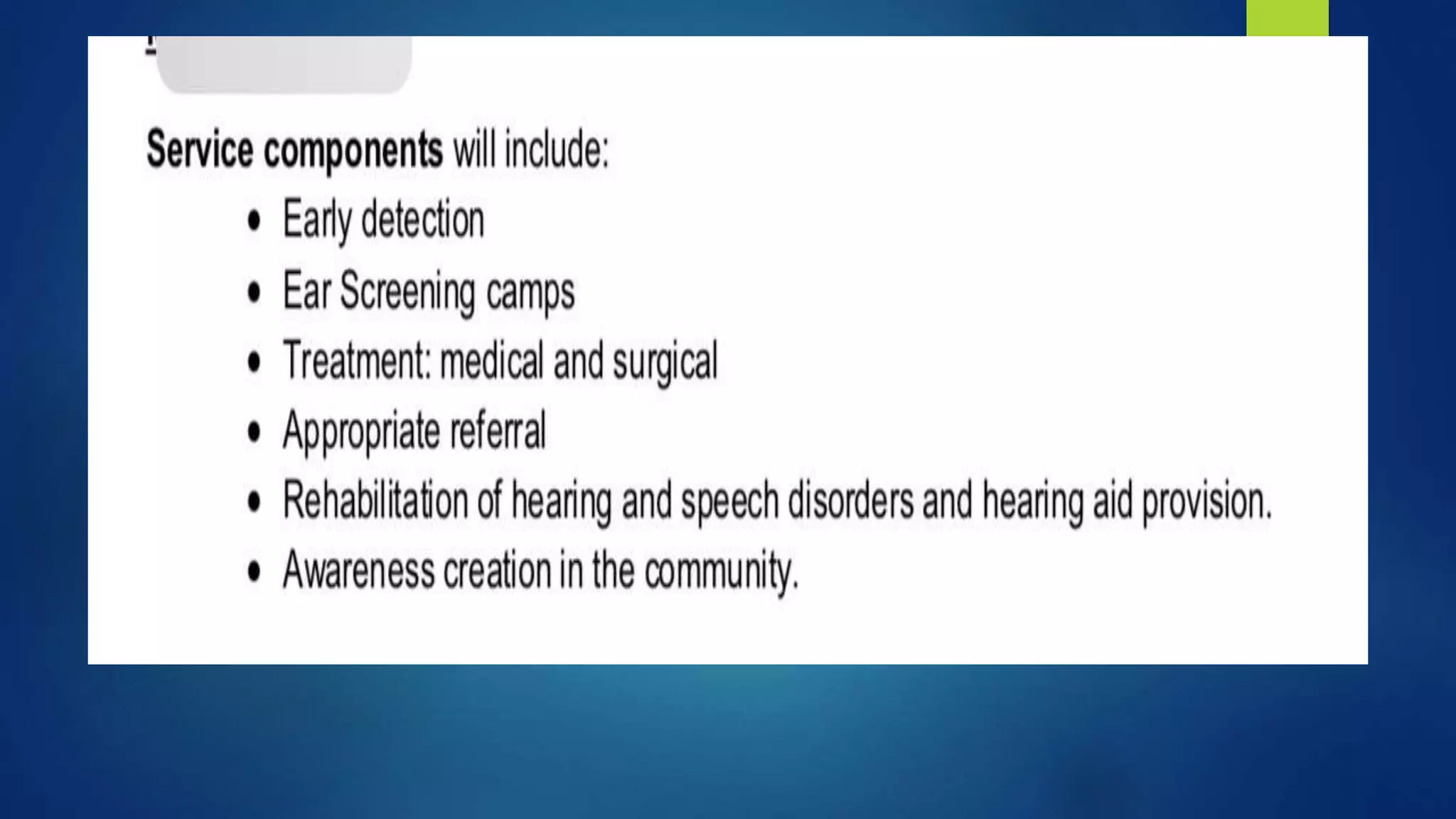 National programme for prevention and control of deafness - NPPCD | PPTX