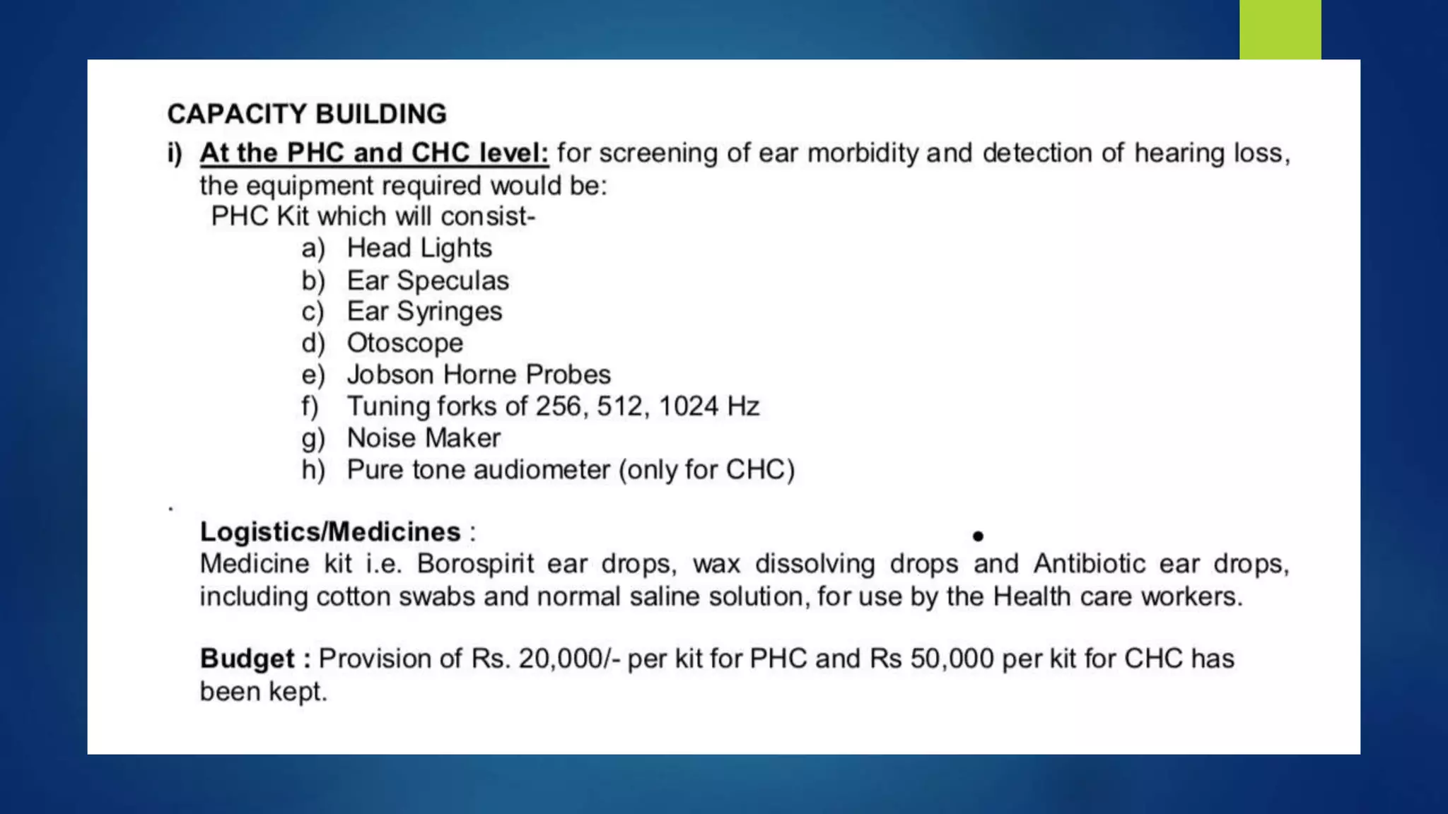 National programme for prevention and control of deafness - NPPCD | PPTX