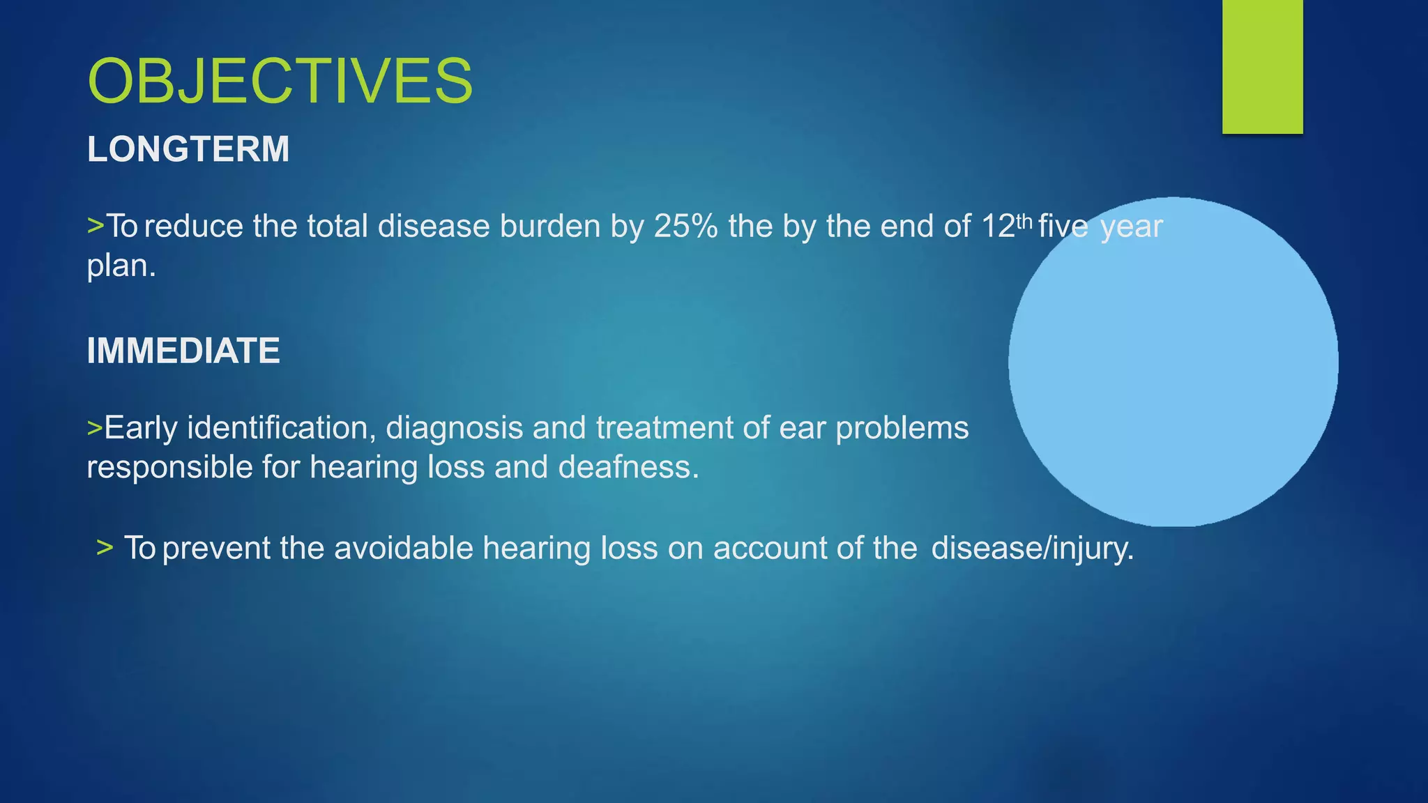 National programme for prevention and control of deafness - NPPCD | PPTX