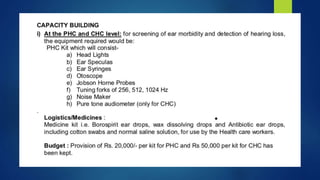 National programme for prevention and control of deafness - NPPCD | PPTX