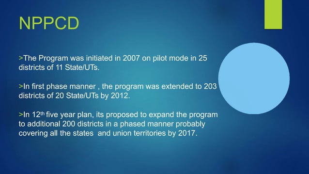 National programme for prevention and control of deafness - NPPCD | PPTX