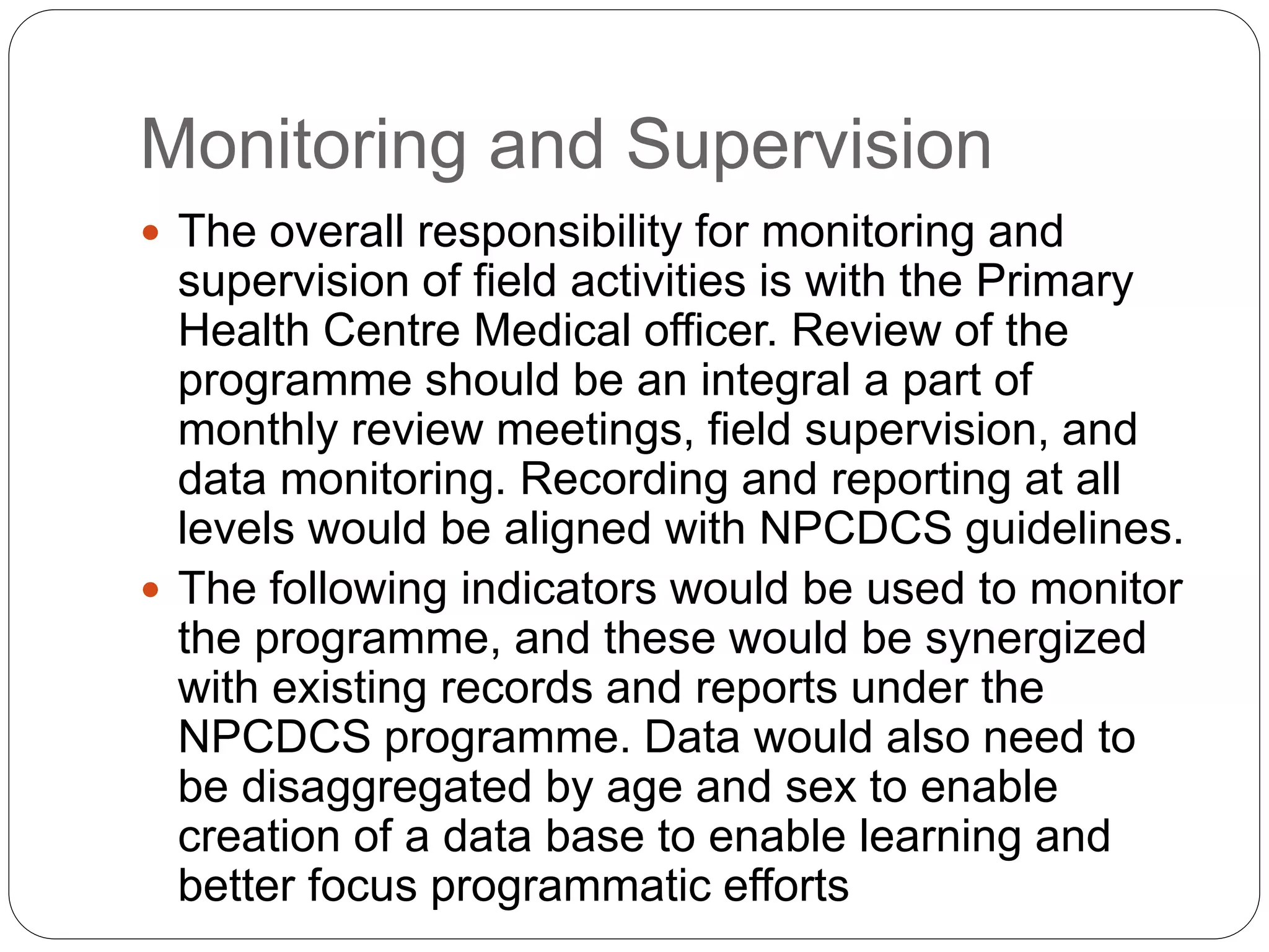 National programme for prevention and control of cancer npcdcs | PPTX