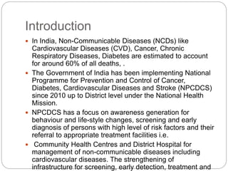 National programme for prevention and control of cancer npcdcs | PPTX