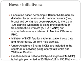National programme for prevention and control of cancer npcdcs | PPTX