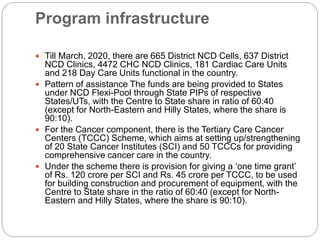 National programme for prevention and control of cancer npcdcs | PPTX