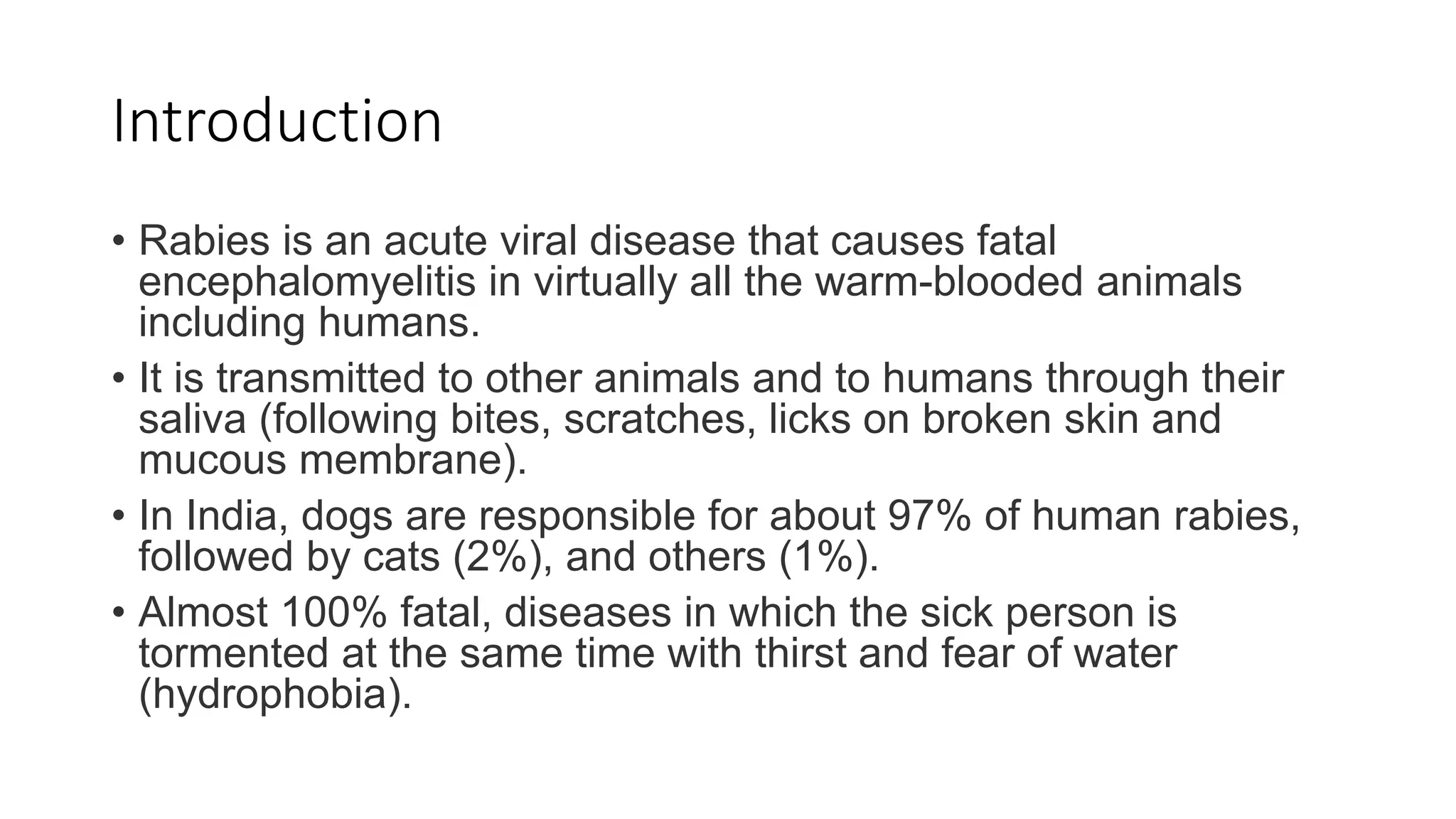 Rabies - lecture | PPTX