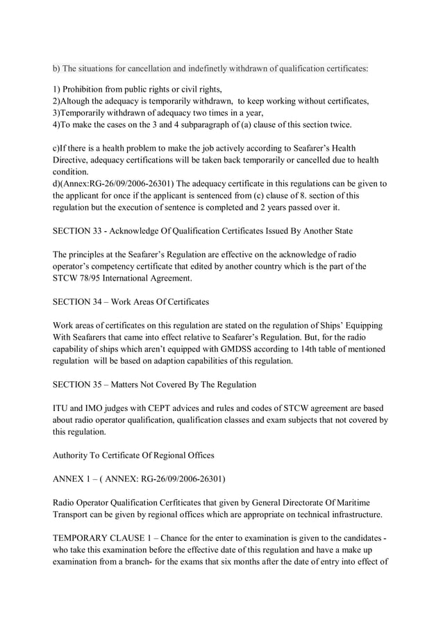 National radio regulations | PDF