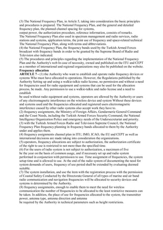 National radio regulations | PDF