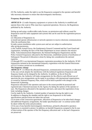 National radio regulations | PDF
