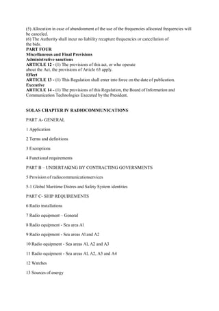 National radio regulations | PDF