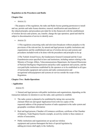 National radio regulations | PDF