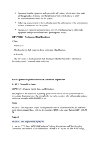 National radio regulations | PDF