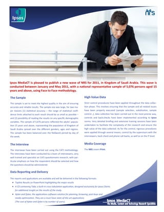 National readership survey flyer 2013 | PDF