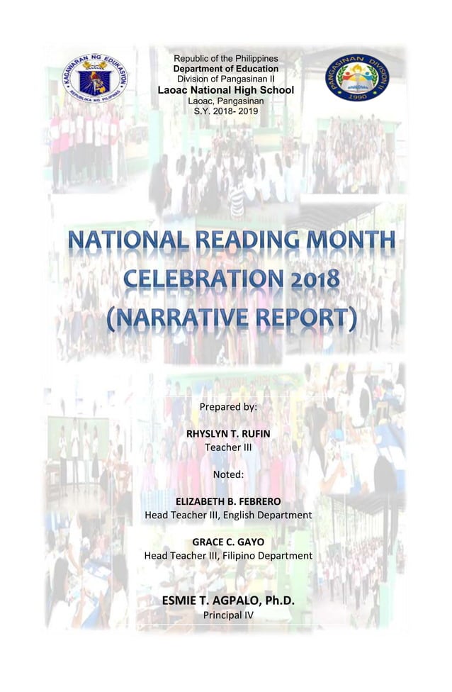 National Reading Month Celebration Narrative Report 2018.docx ...
