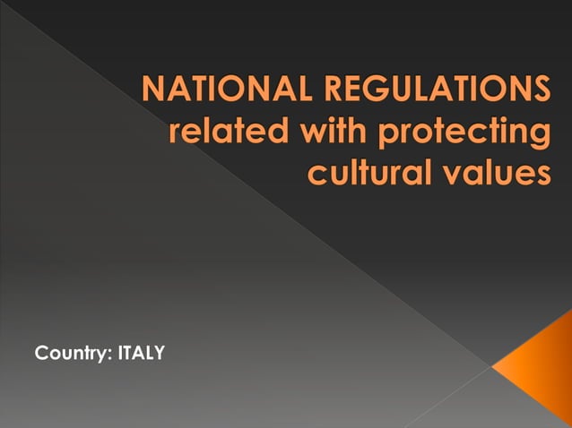 National regulations | PPTX