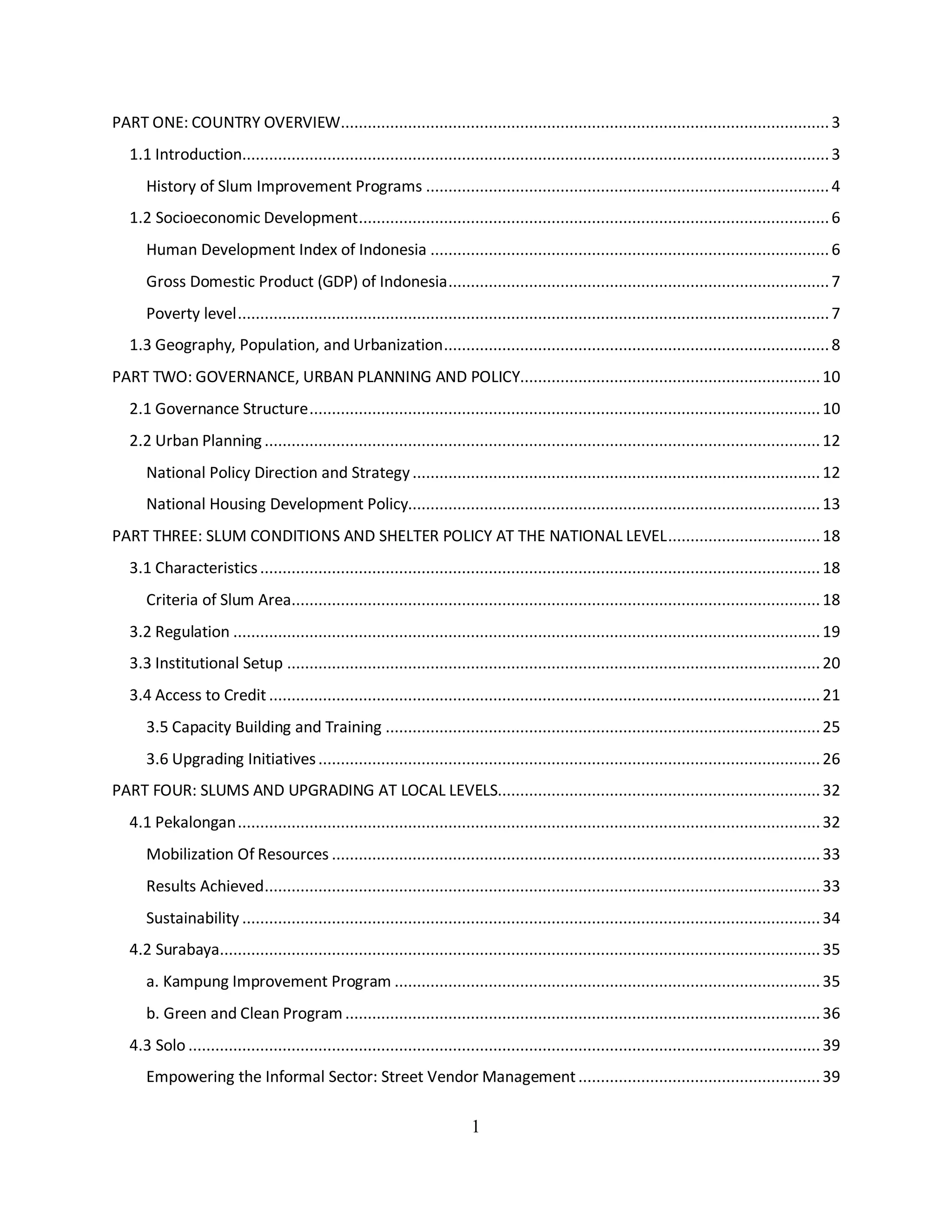 NATIONAL REPORT ON SLUMS CONDITIONS AND URBAN UPGRADING - Republic of ...