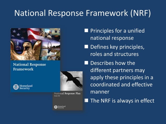 National Response Framework | PPTX | Agriculture | Industries