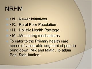 National Rural Health Mission | PPTX