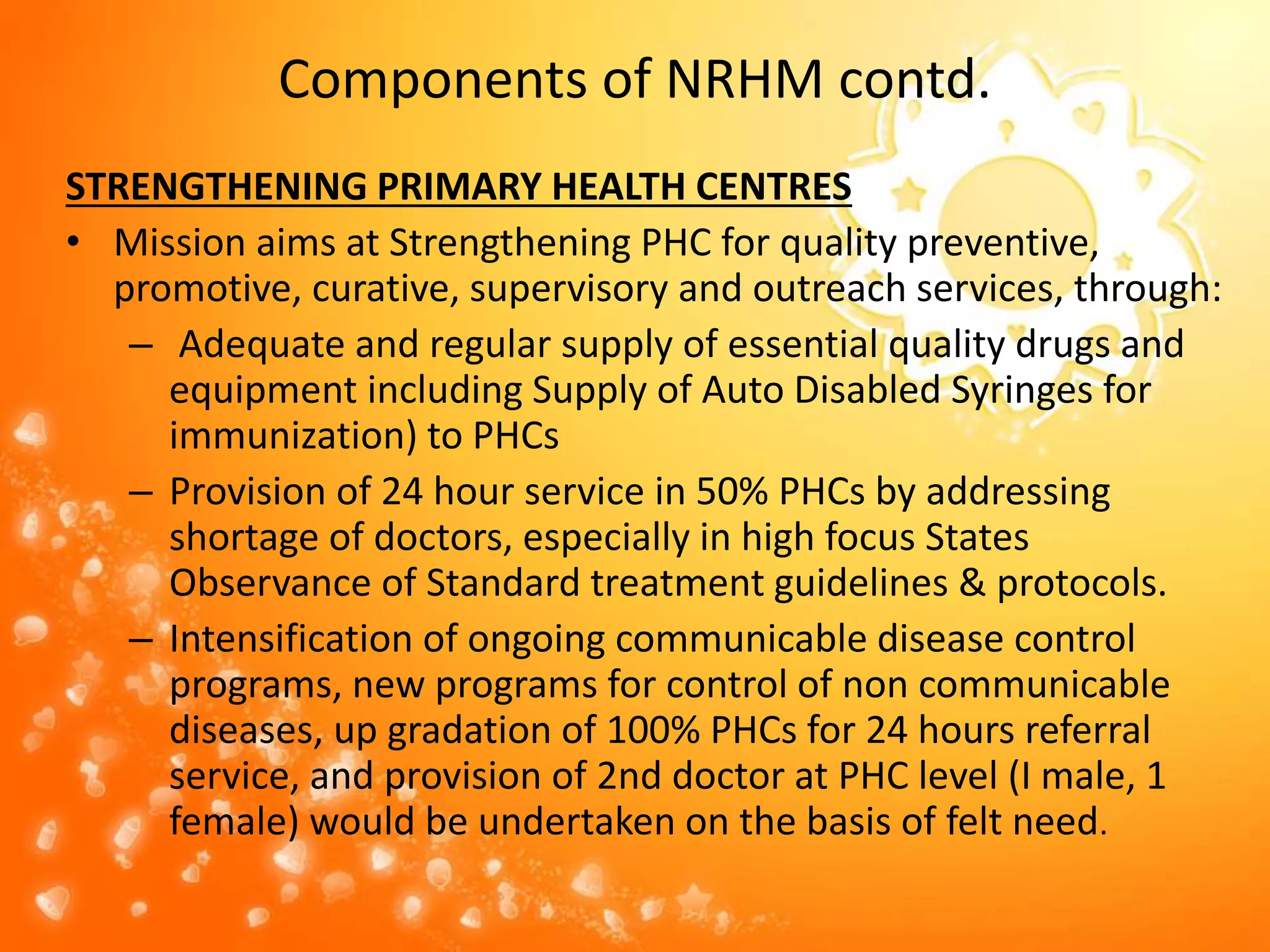 National rural health mission | PPTX