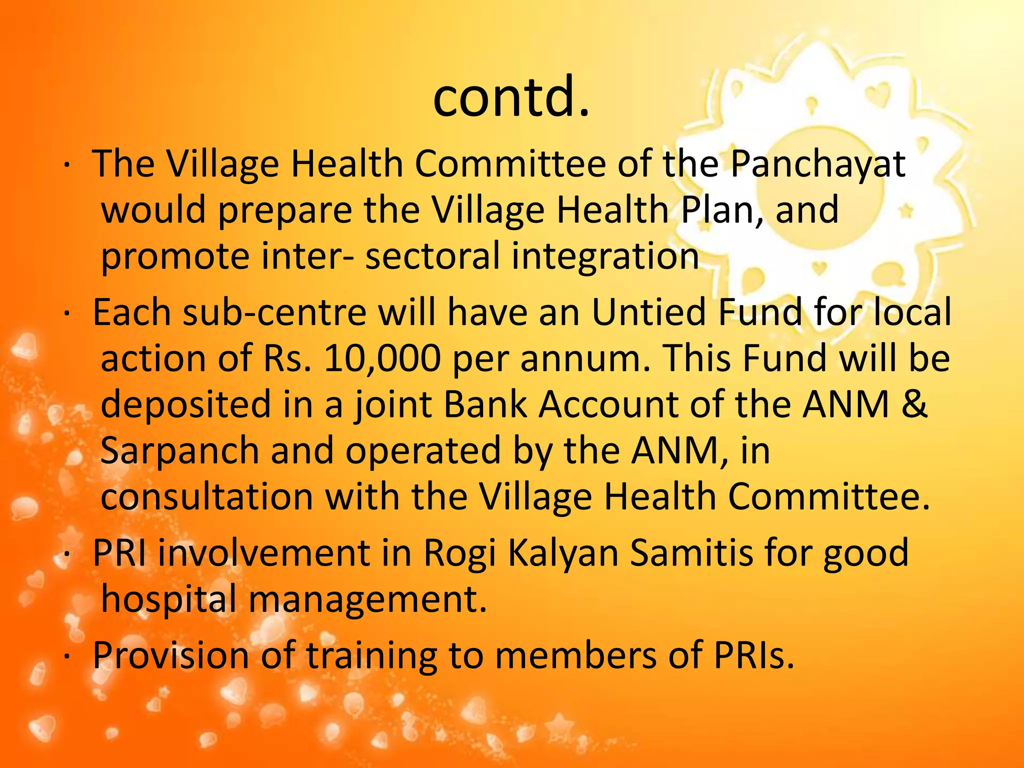 National rural health mission | PPTX