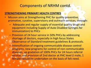 National rural health mission | PPTX