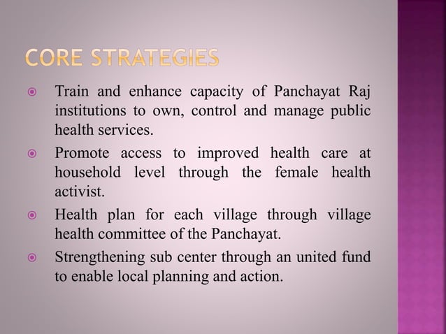 National rural health mission | PPTX