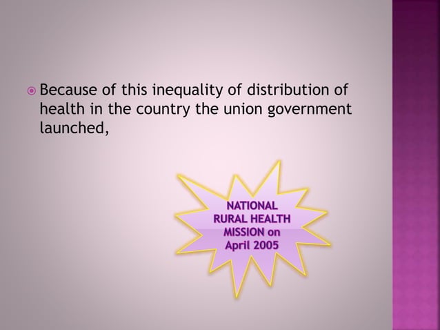 National rural health mission | PPTX